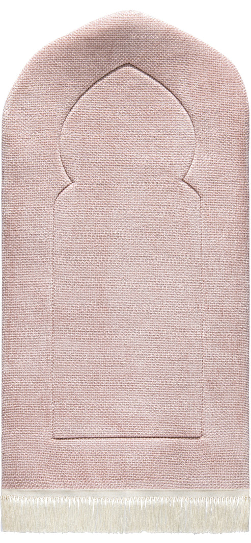 Rosy Arched Plain Prayer Mat – Urban Rugs Palestine